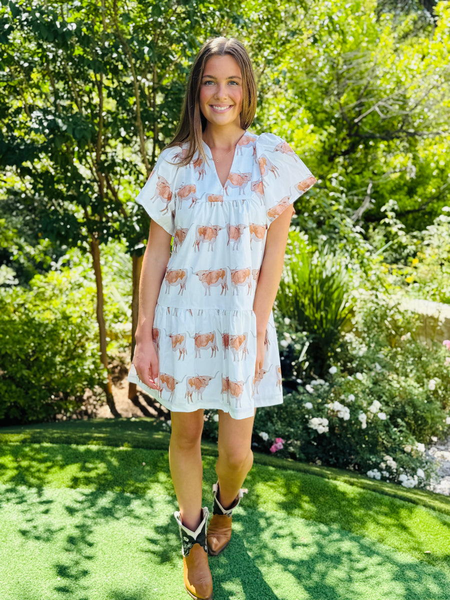 Sarah Dress Black Label Steer – Brooke Wright Designs